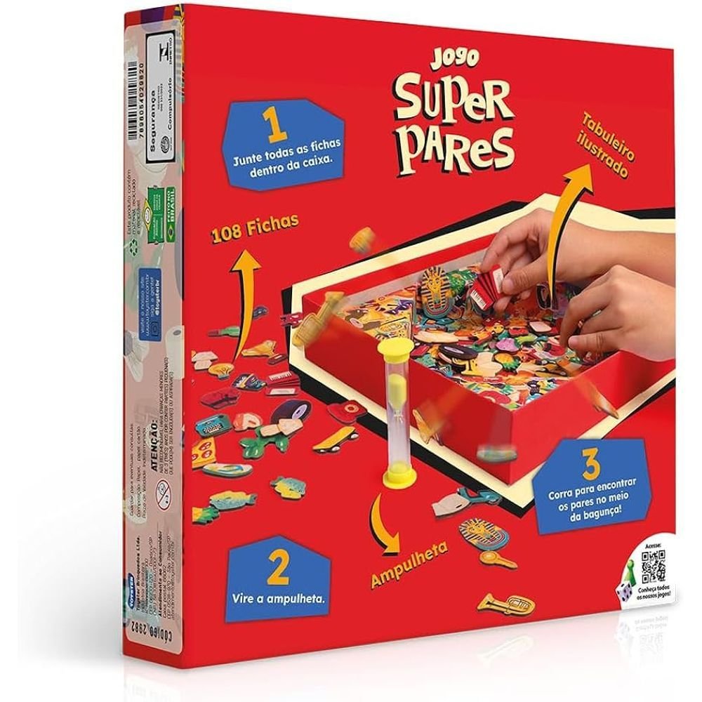 Jogo Super Pares - Toyster |Toyster | Ideiaria Brinquedos