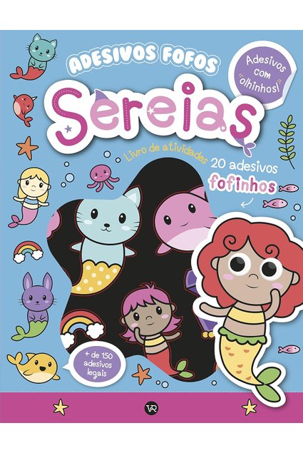 Livro de Adesivos Fofos Sereias - Vr Editora | Vr Editora | Ideiaria Brinquedos