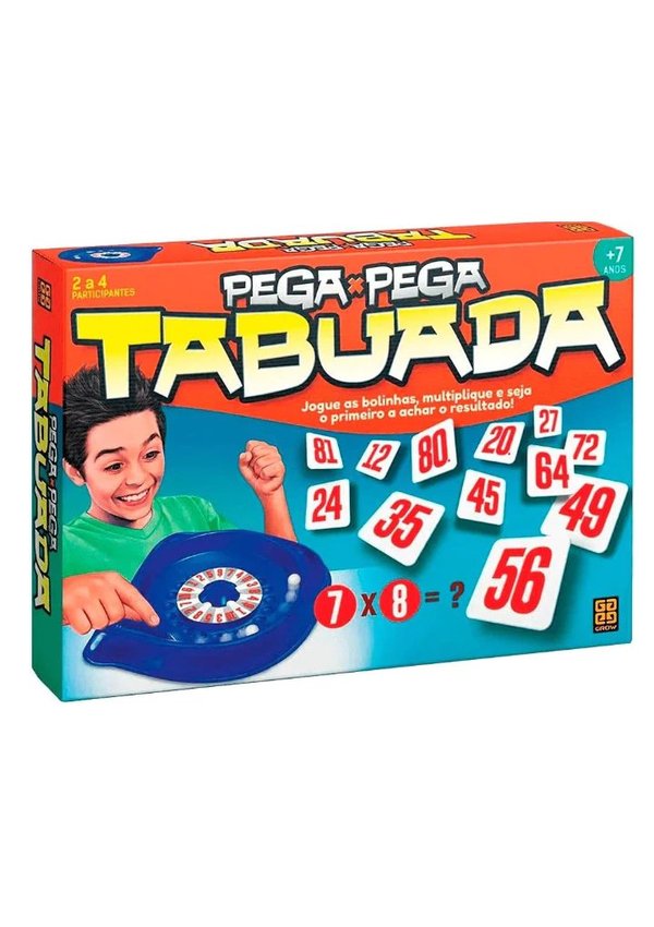 Jogo Pega Pega Tabuada - Grow | Grow | Ideiaria Brinquedos